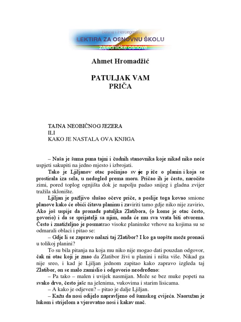 Ahmet Hromadzic Patuljak Vam Prica | PDF