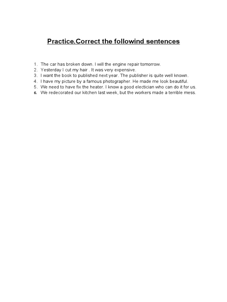 Sentence Correction Practice Guide | PDF