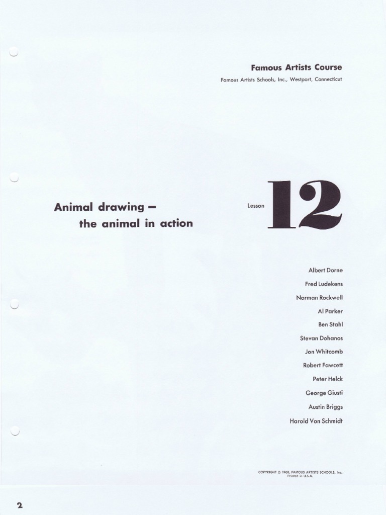 12 Animal Drawing | PDF