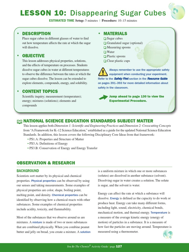 Sugar Cube Dissolving In Water