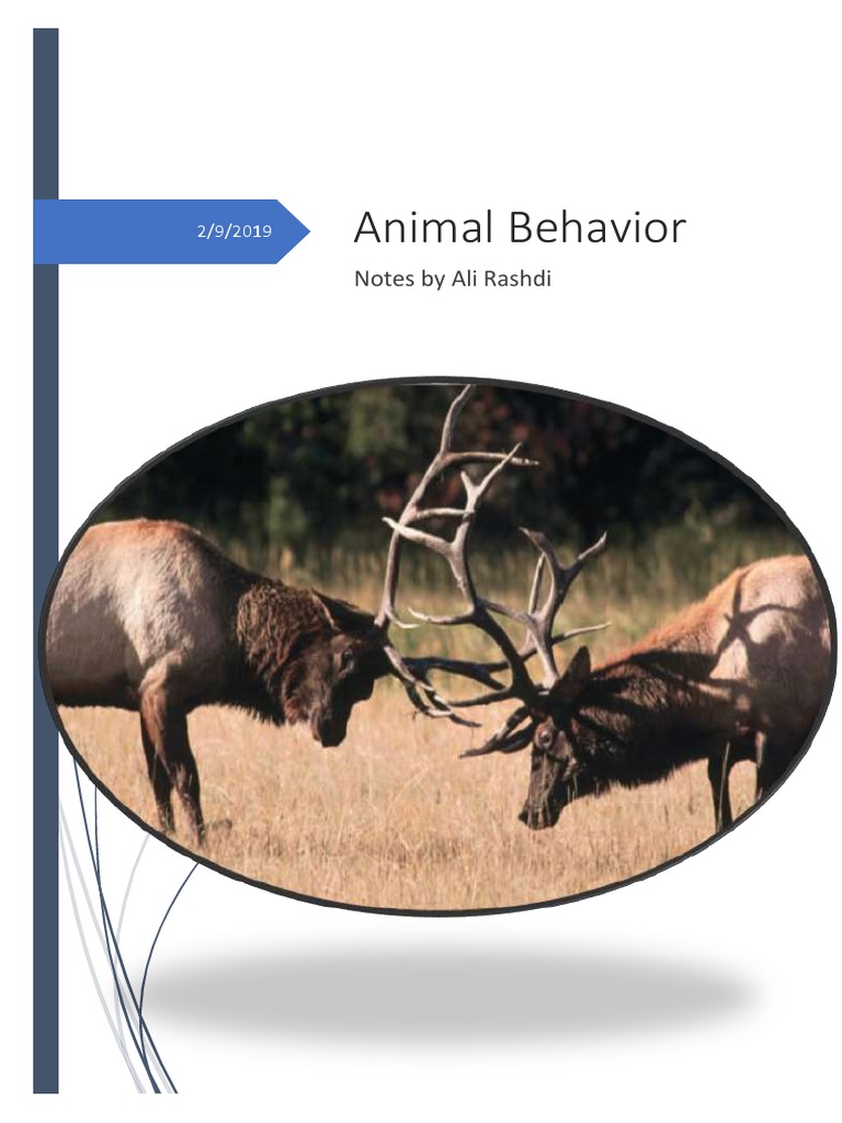 Animal Behavior: Notes by Ali Rashdi | PDF | Classical Conditioning ...