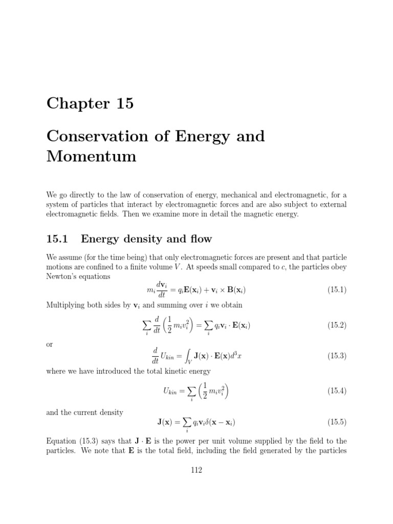 Conservation of Energy and Momentum | PDF | Momentum | Kinetic Energy