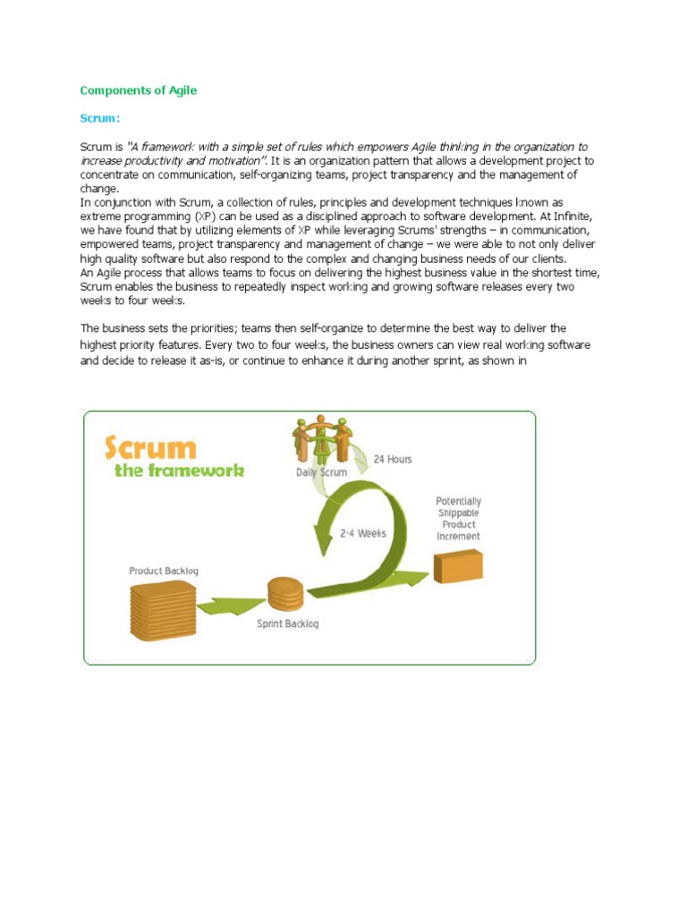 Components of Agile | PDF | Scrum (Software Development) | Agile ...