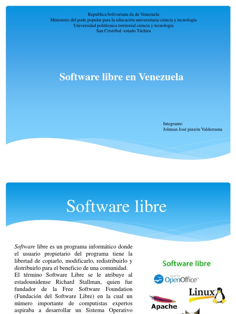 Software Libre en Venezuela | PDF | Software libre | Venezuela