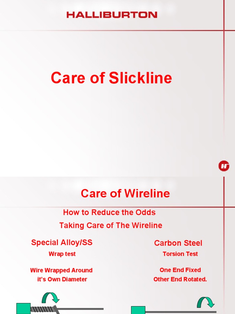 Slickline Care 3 | PDF | Wire | Steel