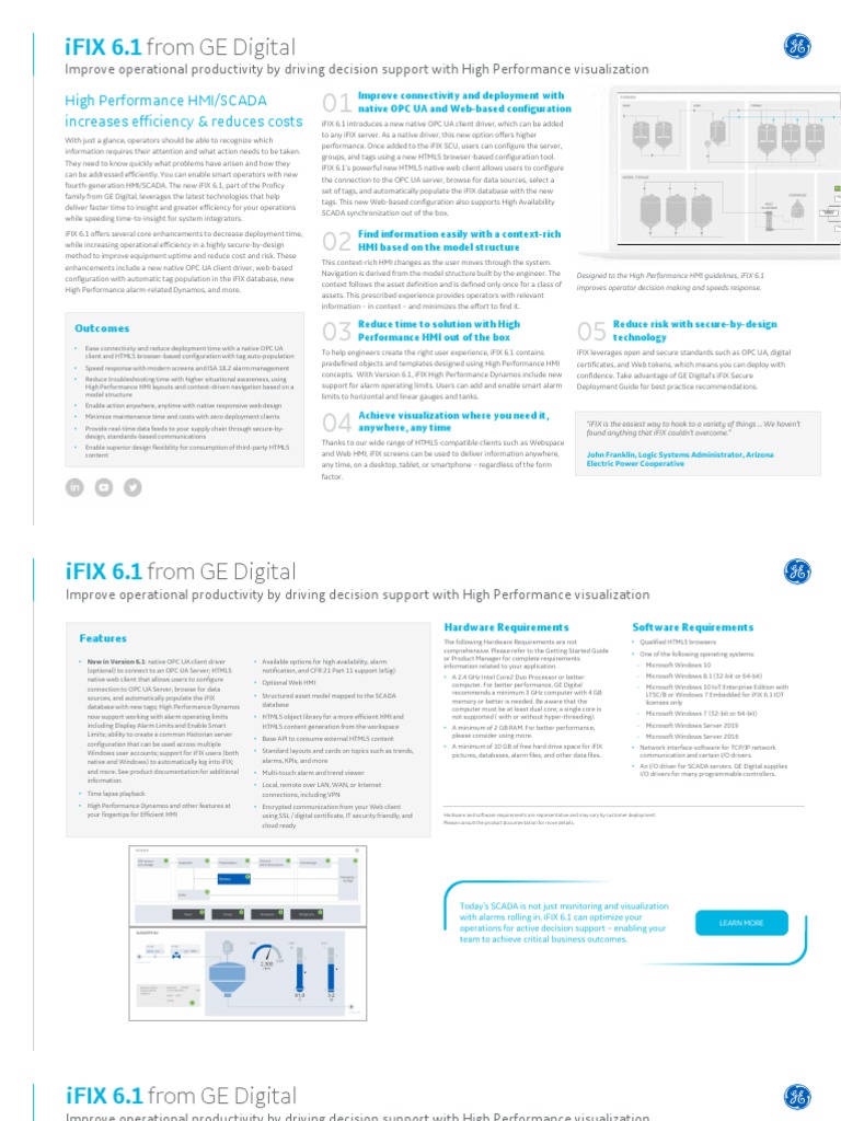 From GE Digital: iFIX 6.1 | PDF | Scada | Microsoft Windows