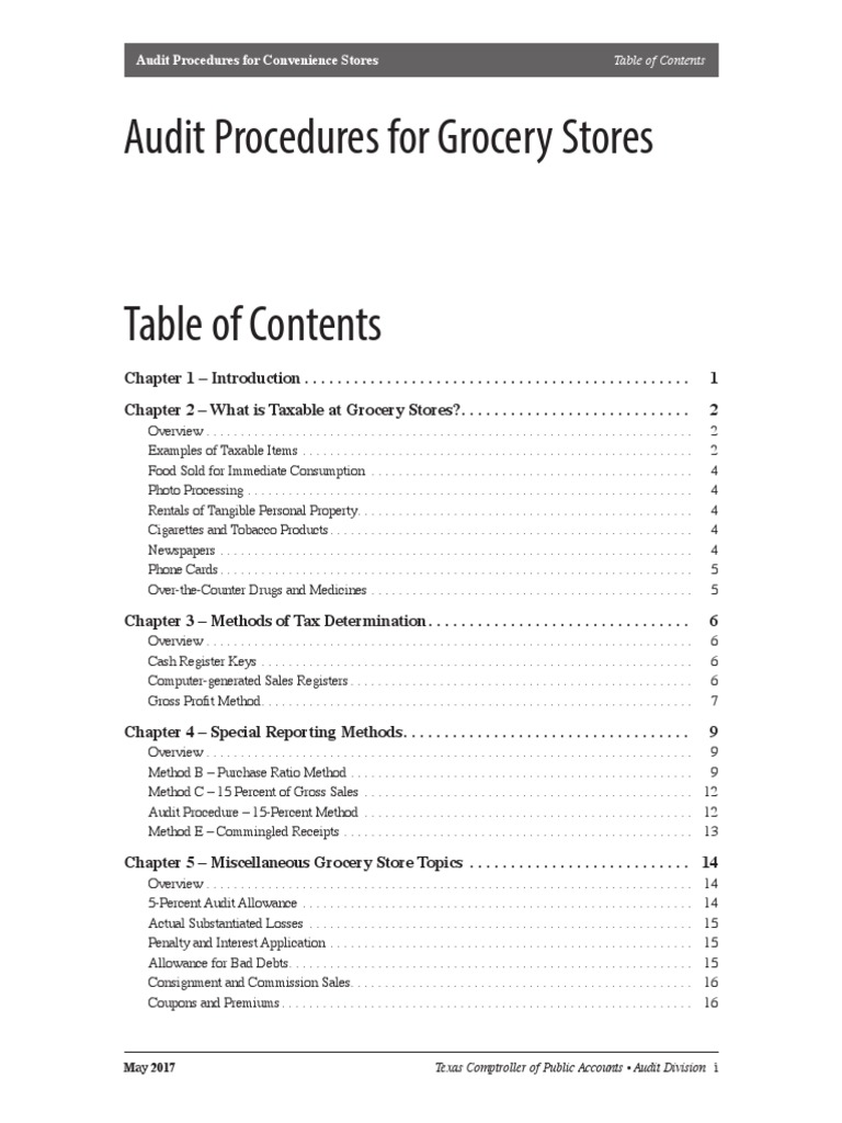 Grocery Manual | PDF | Sales Taxes In The United States | Grocery Store