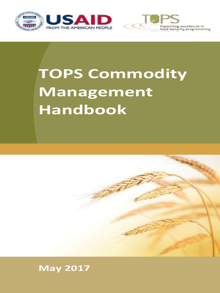 TOPS Commodity Management Handbook | PDF | Containerization | Supply ...