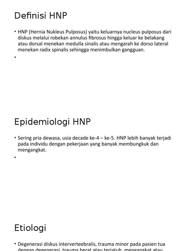 Definisi HNP | PDF