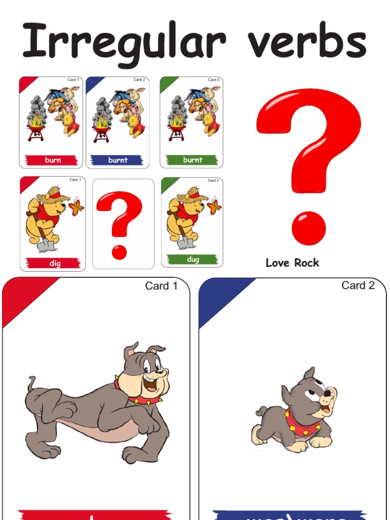 Irregular Verbs Flashcards