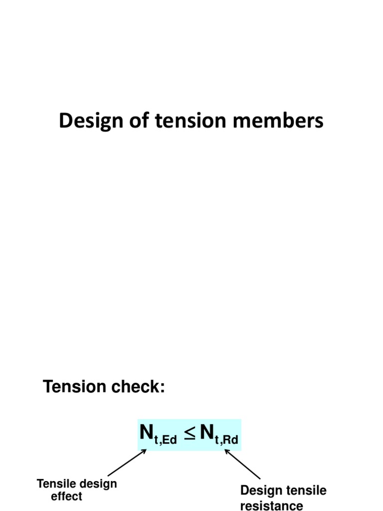 Tension Member Design Guide | PDF | Yield (Engineering) | Screw