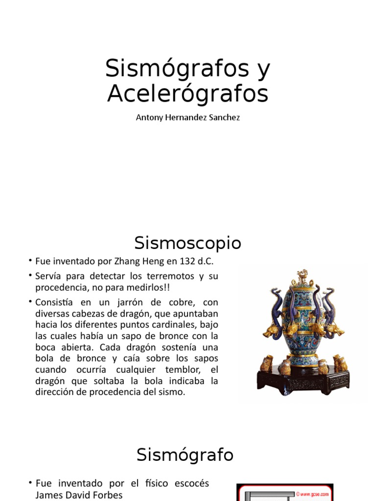 Sismógrafos y Acelerógrafos: Tipos y Funciones | PDF | Física | Fuerza