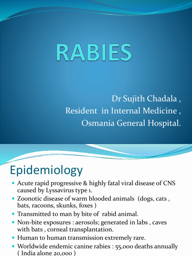 Rabies 151018135758 Lva1 App6892 PDF | PDF | Rabies | Vaccines