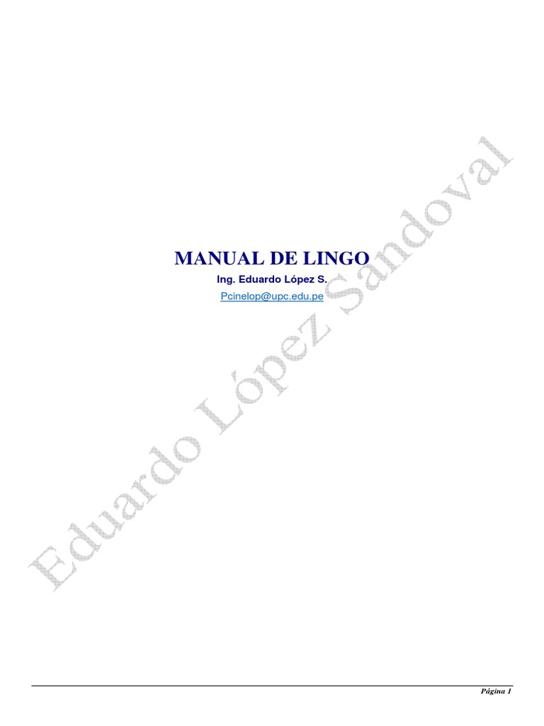 Manual de LINGO para Modelado Matemático | PDF | Conjunto (Matemáticas) | Logaritmo