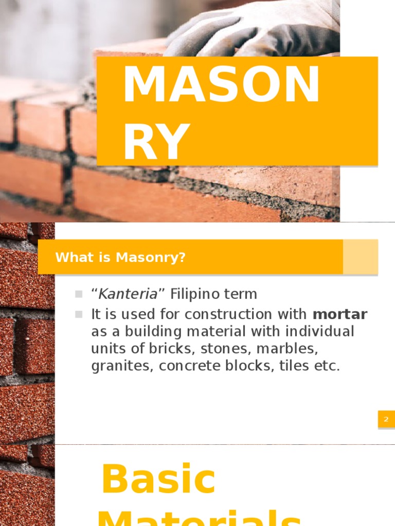 Division 4 Masonry | PDF | Masonry | Brick