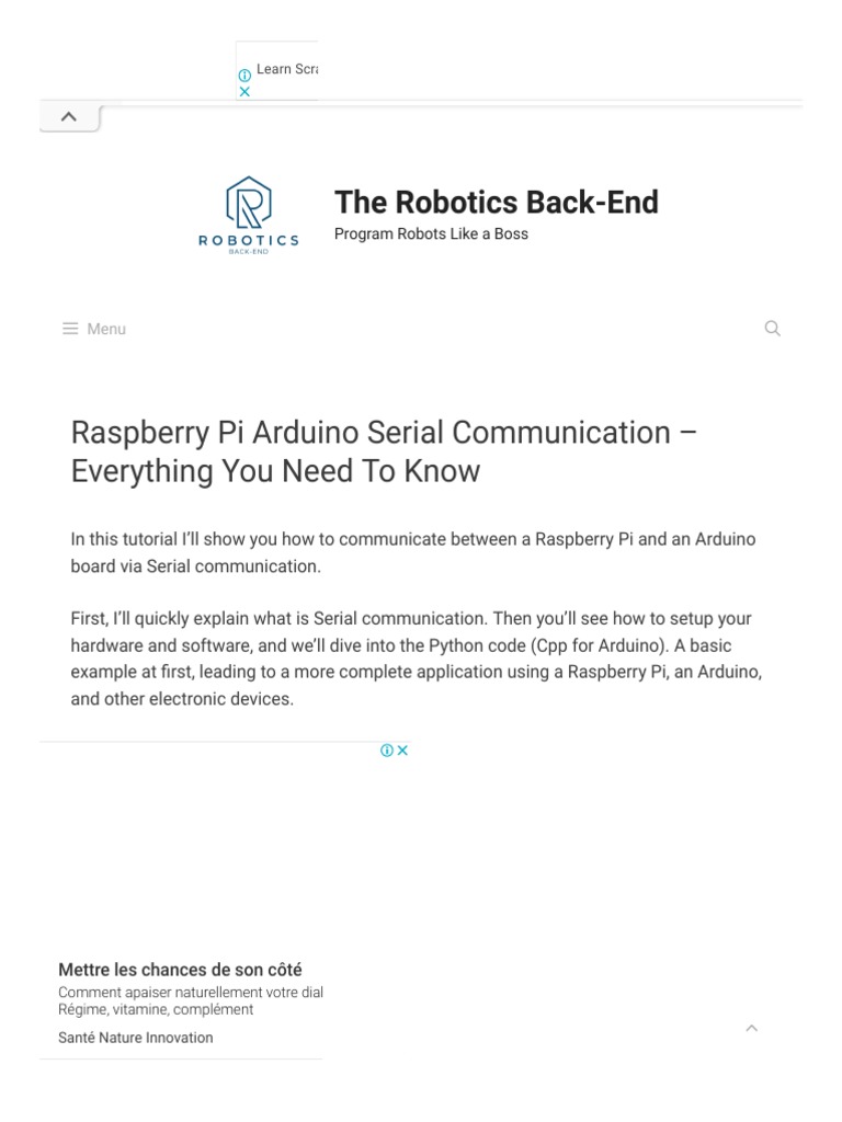 Raspberry Pi Arduino Serial Communication Everything You Need To Know The Robotics Back End 