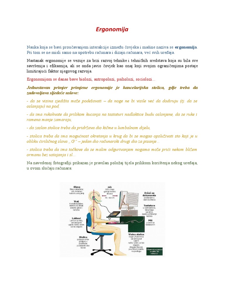Ergonomija | PDF