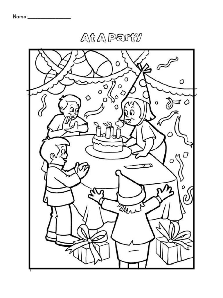 Party Coloring | PDF