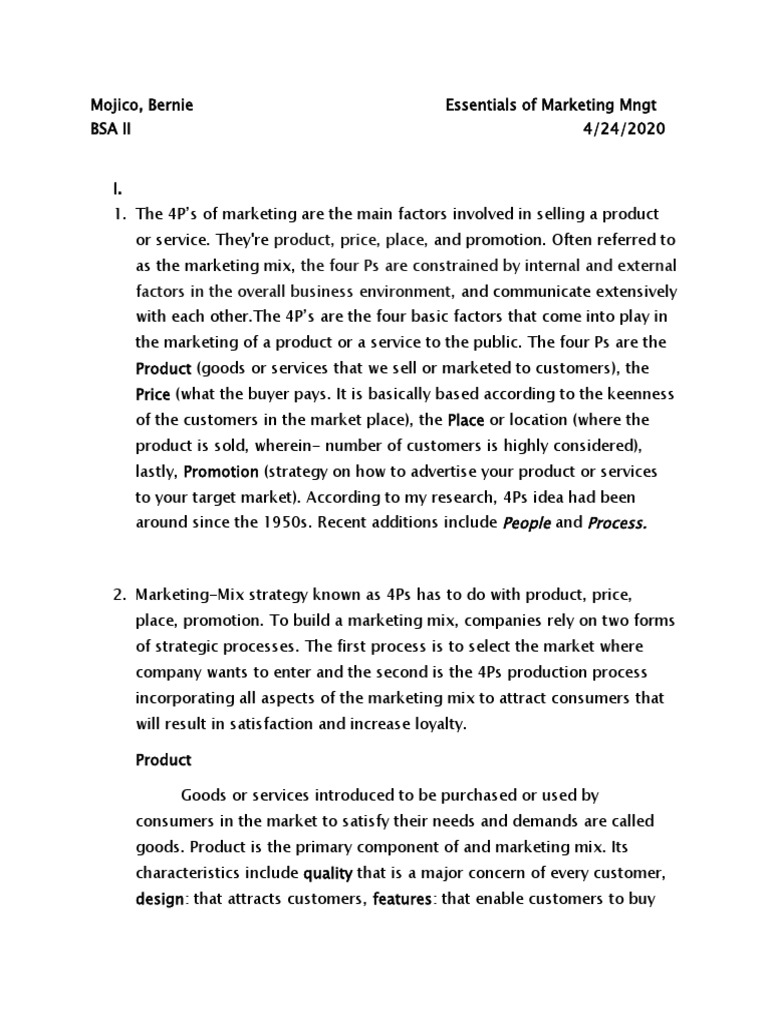 Essentials of Marketing | PDF | Marketing | Influence (Social And ...