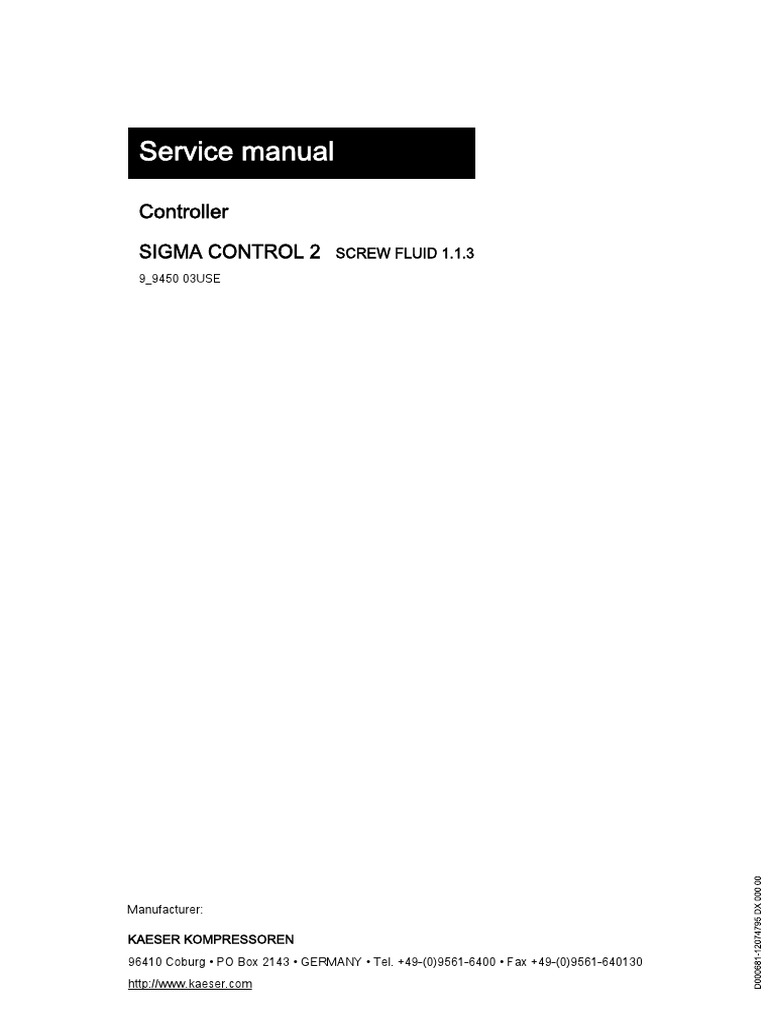 Compresor - Manual | PDF | Valve | Menu (Computing)