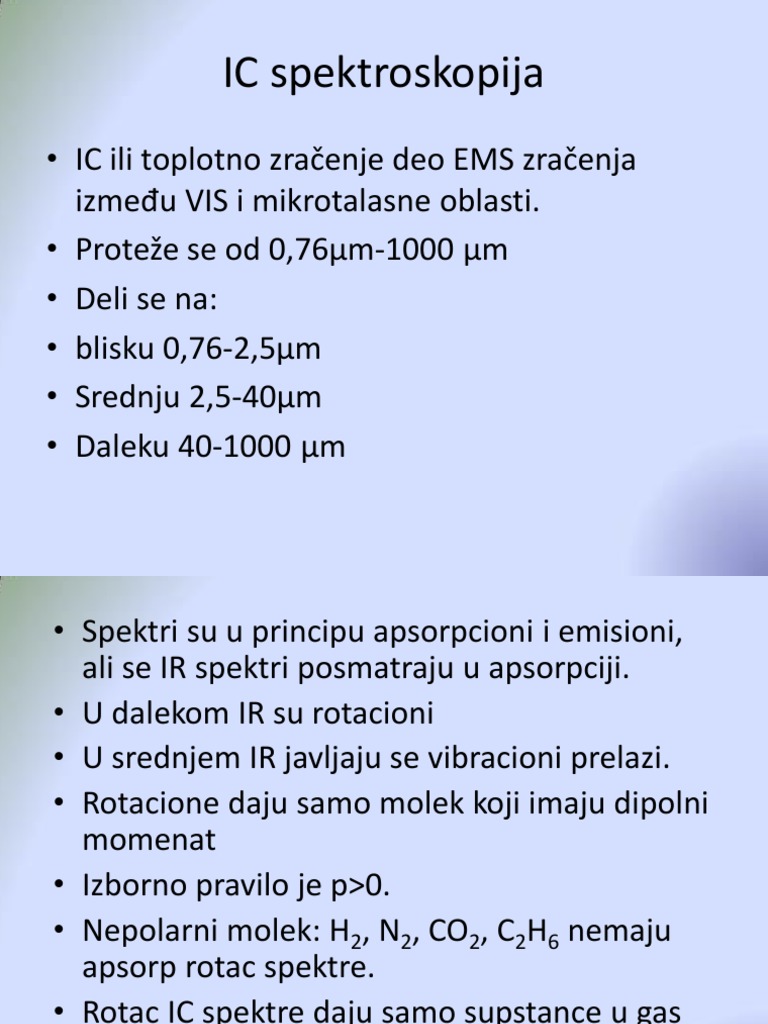 IC Spektroskopija | PDF