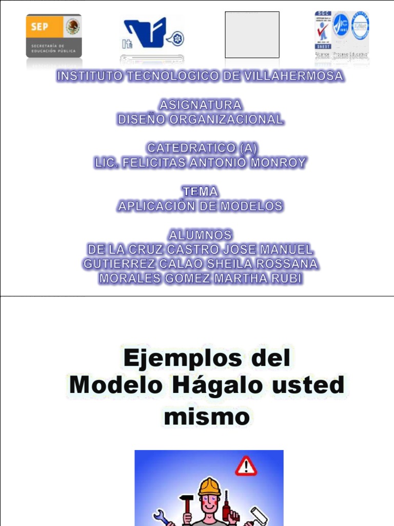 Modelo Hagalo Usted Mismo Organizacion Pdf