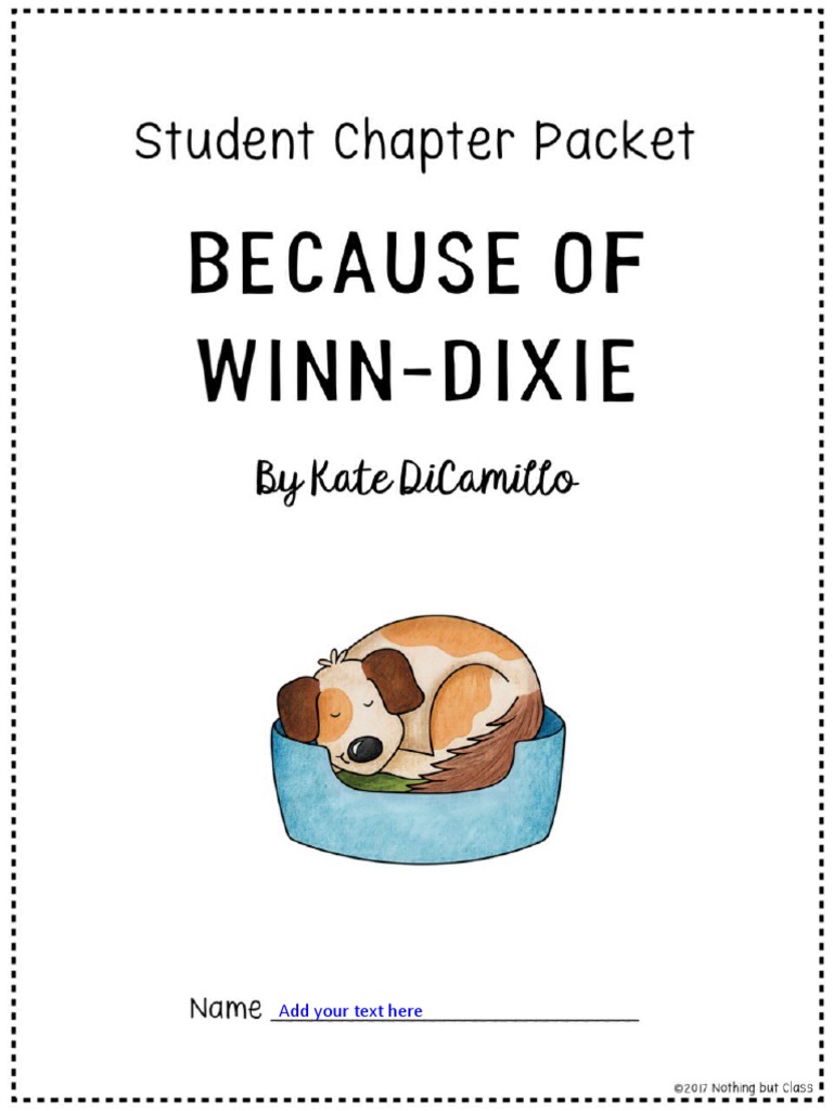 Digital Version Because of Winn-Dixie Complete | PDF