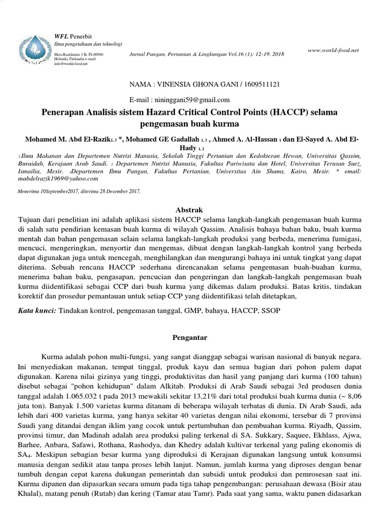 HACCP Tugaas PDF | PDF