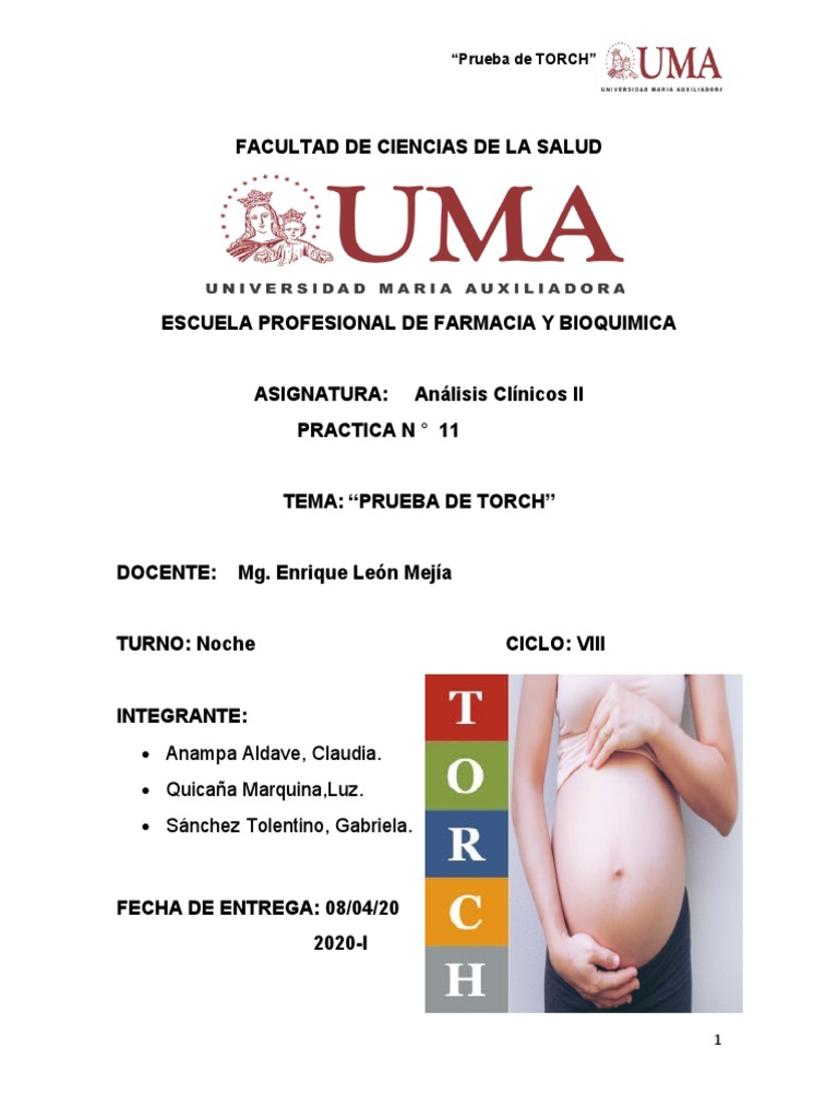 Pruebas de TORCH | PDF | Enfermedades y trastornos | Epidemiología