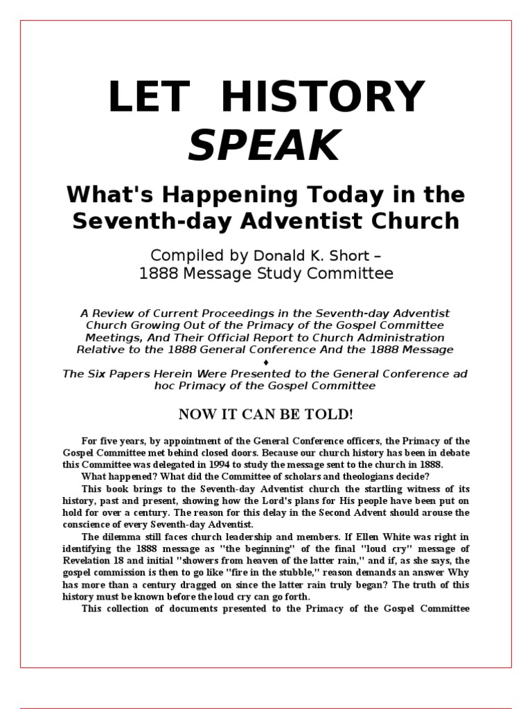 Let History Speak - Donald K. Short - Word 2003 | PDF
