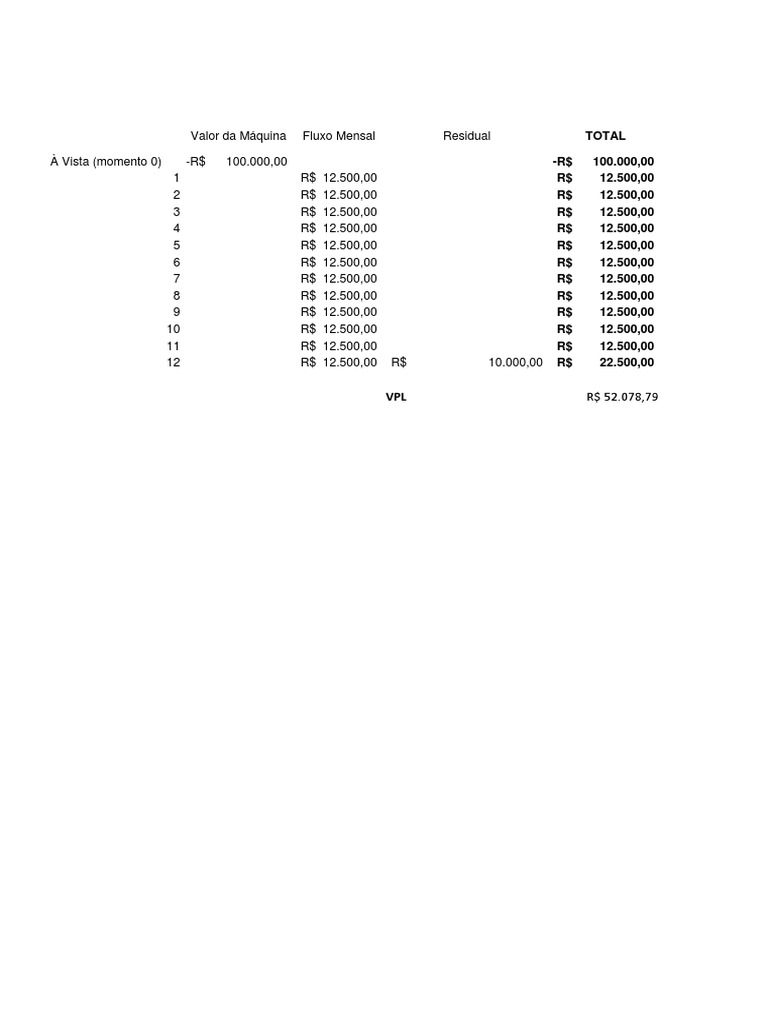 Como Calcular o VPL | PDF