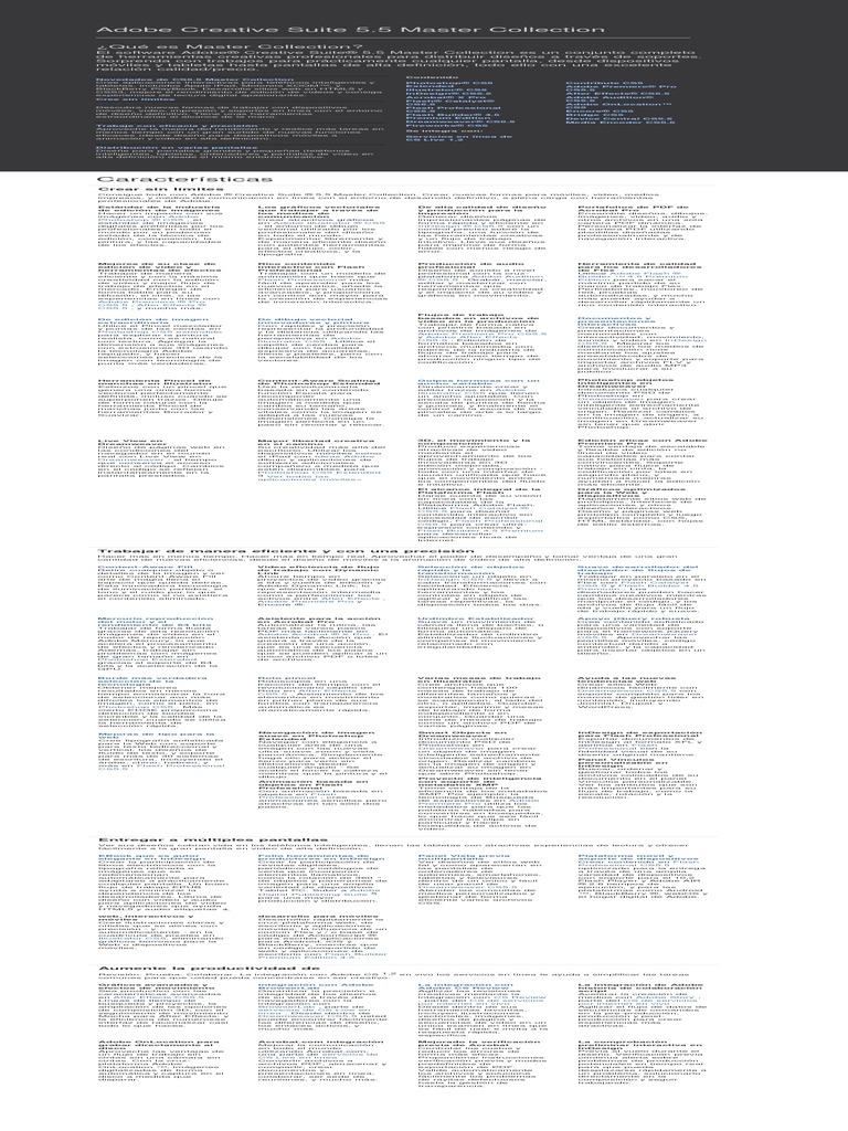CS5.5 Master Collection PDF | PDF | Adobe Dreamweaver | Ilustrador Adobe