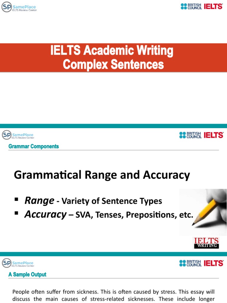 0 IELTS Writing Test - Complex Sentences | PDF | Syntax | Linguistics
