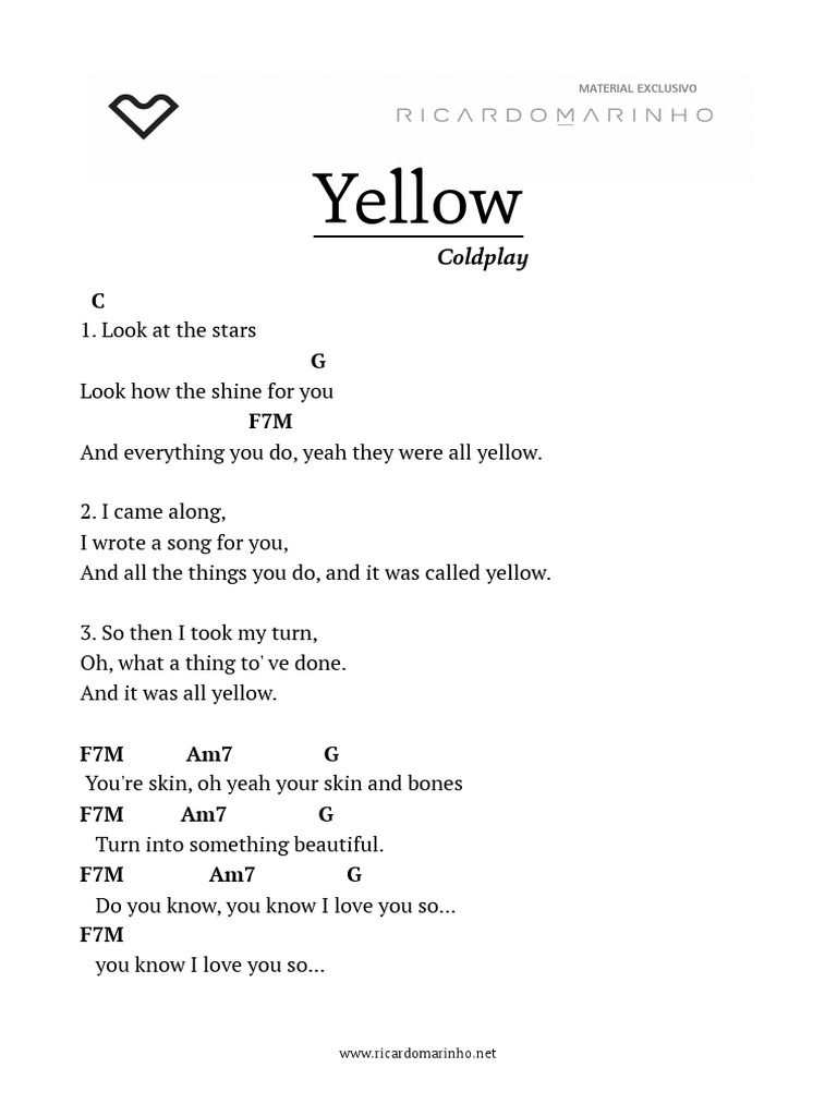 CIFRA Yellow (Coldplay) PDF | PDF