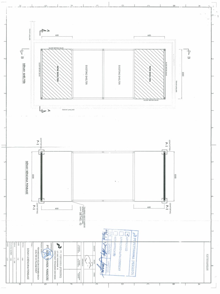 Shop Drawing Gudang PDF | PDF