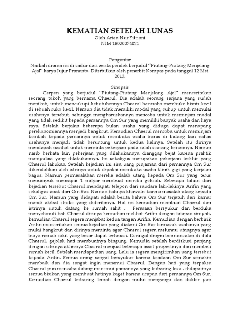 Naskah Bahasa Indonesia | PDF