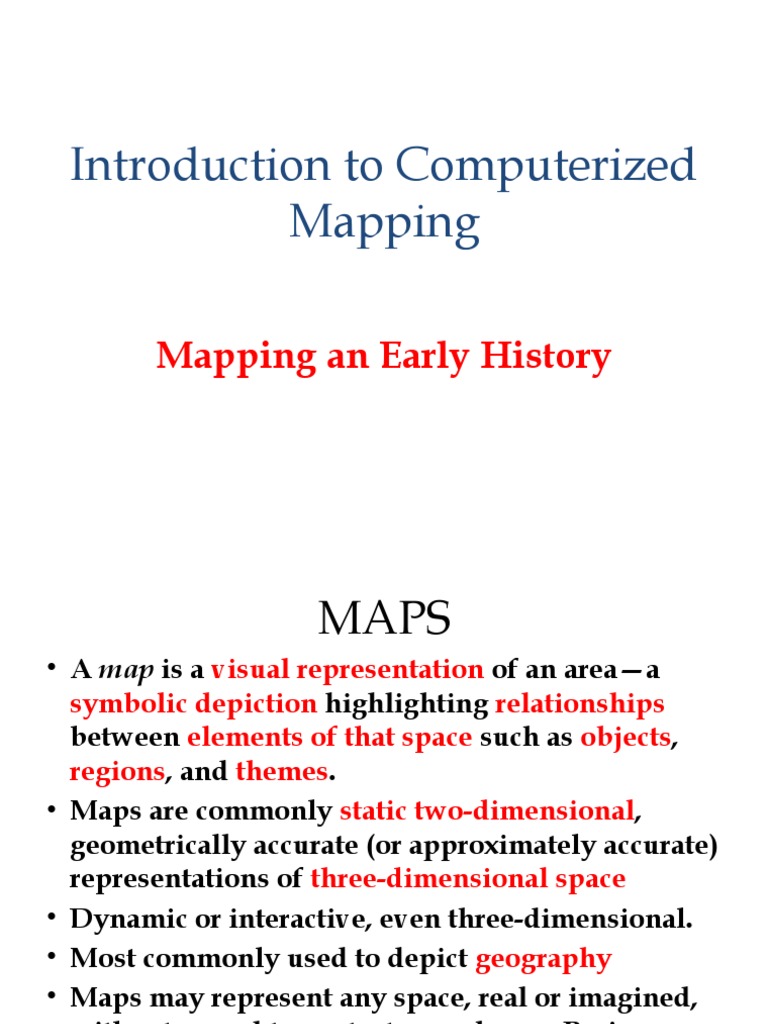 Introduction To Computer Is Ed Mapping | PDF | Map | Geographic Data ...