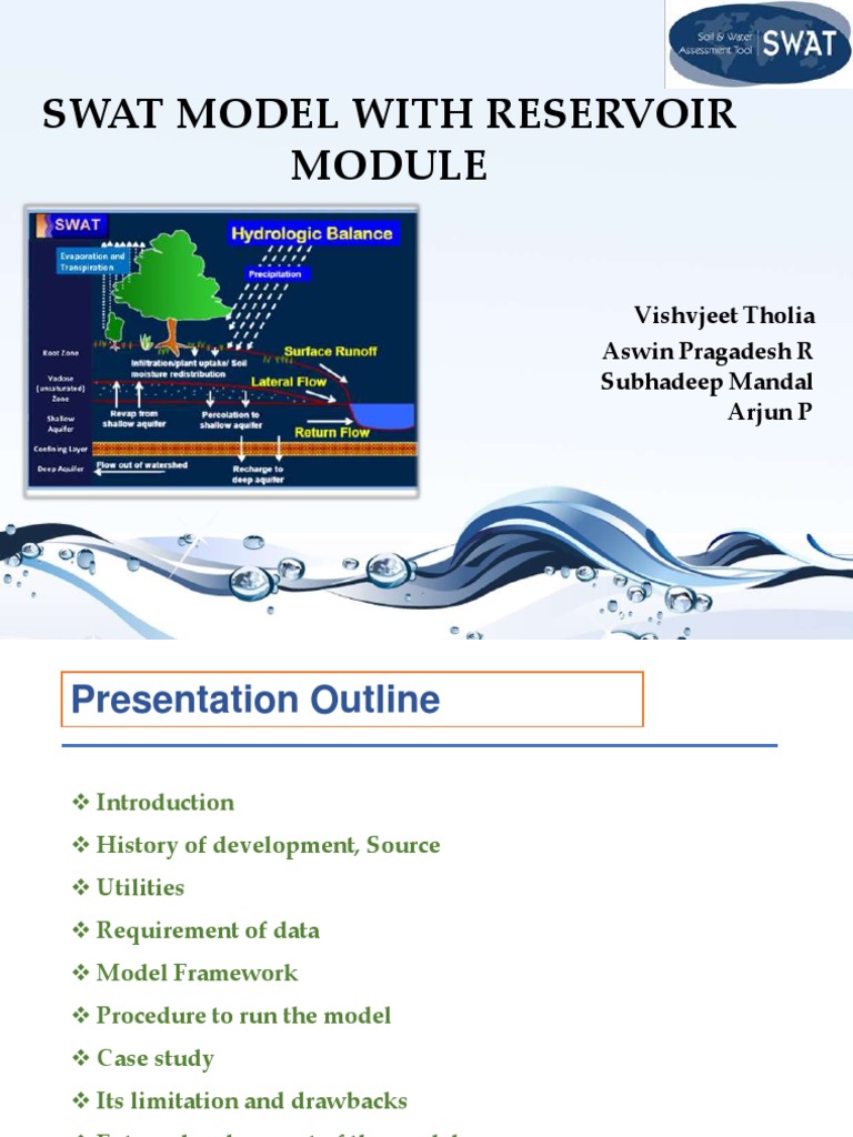 SWAT Model with Reservoir Module | PDF | Surface Runoff | Hydrology