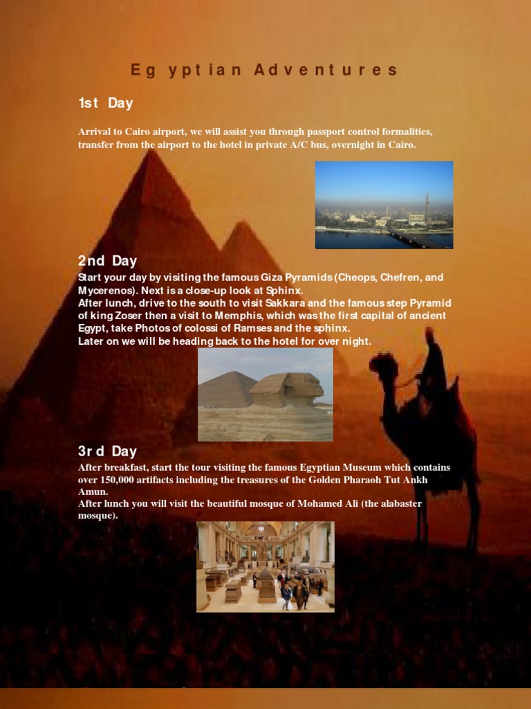 Egyptian Adventures | PDF | Cairo | Egypt