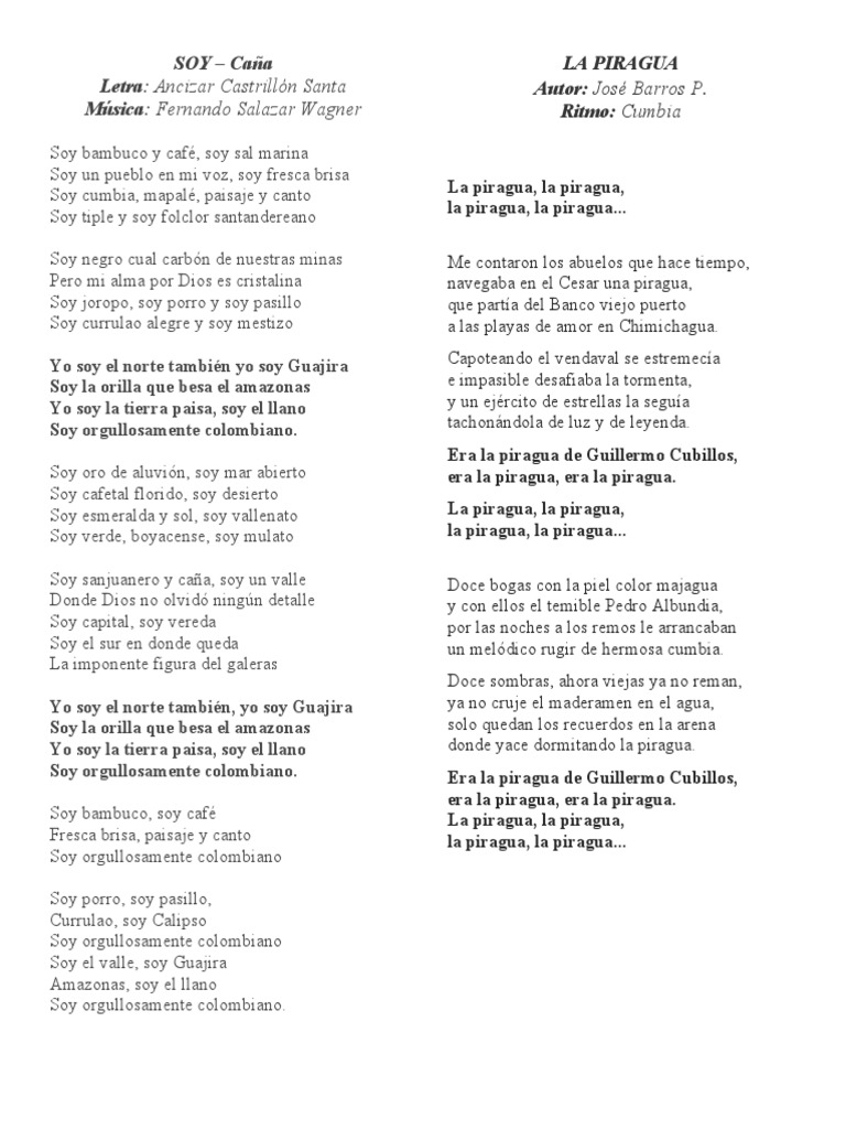 Letras Música | PDF | Musica centroamericana | Musica Latinoamericana