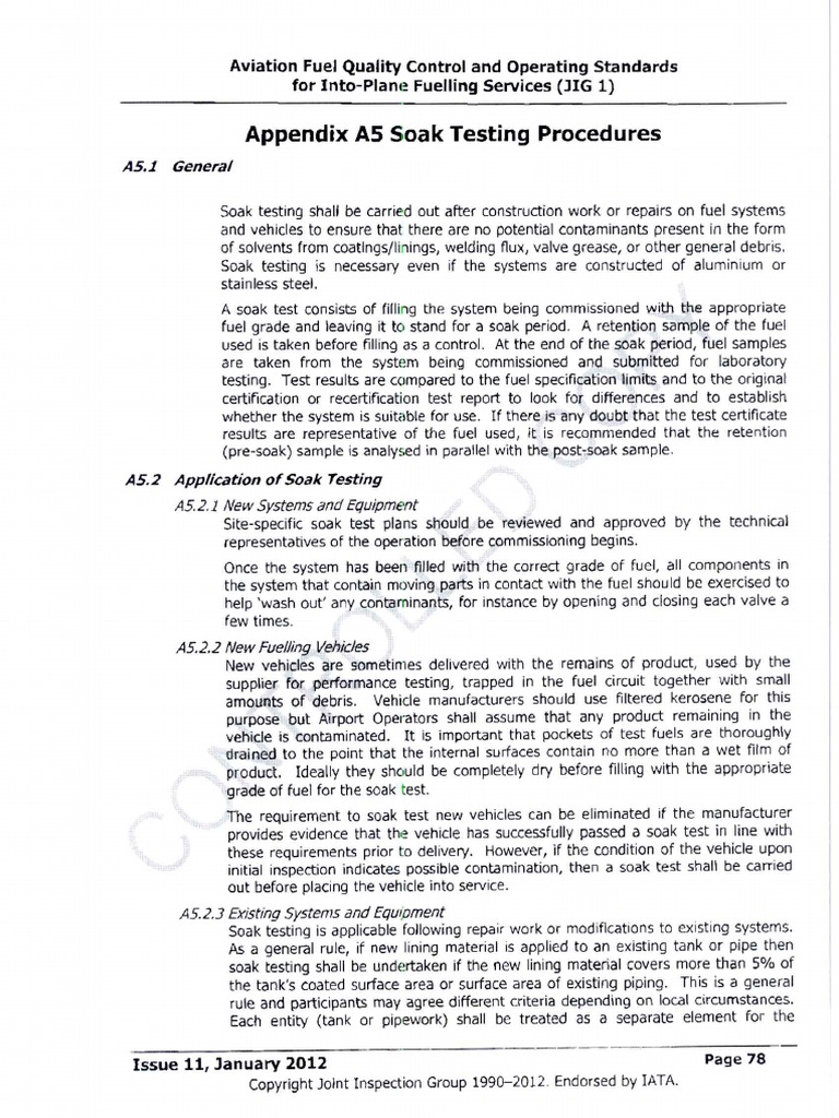 JIG 1 (Soak Test Procedure) 1 | PDF