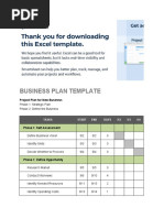 IC Startup Templates Business Planning Schedule Template | PDF