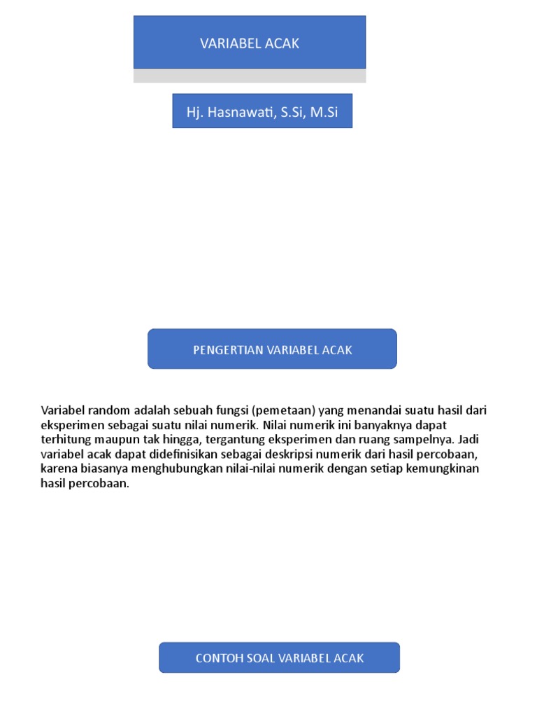 Variabel Acak | PDF