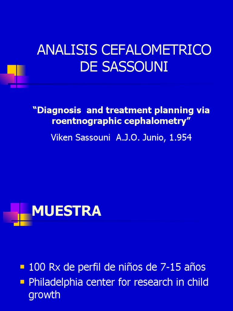 Analisis de Sassouni | PDF | Sistema esquelético | Cabeza y cuello humanos