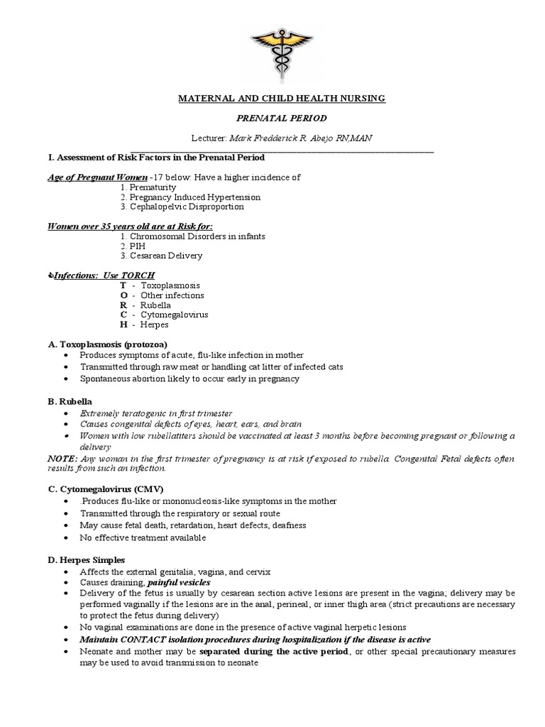 Antepartum Period | PDF | Pregnancy | Prenatal Development