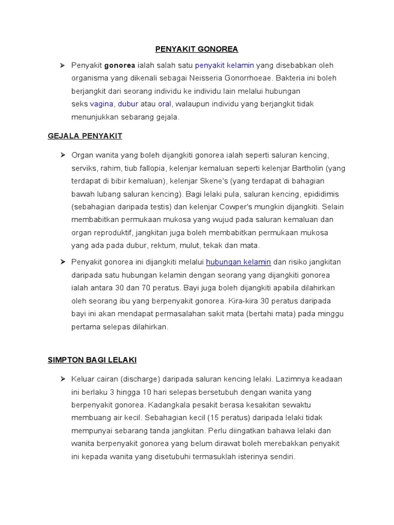 Penyakit Gonorea | PDF
