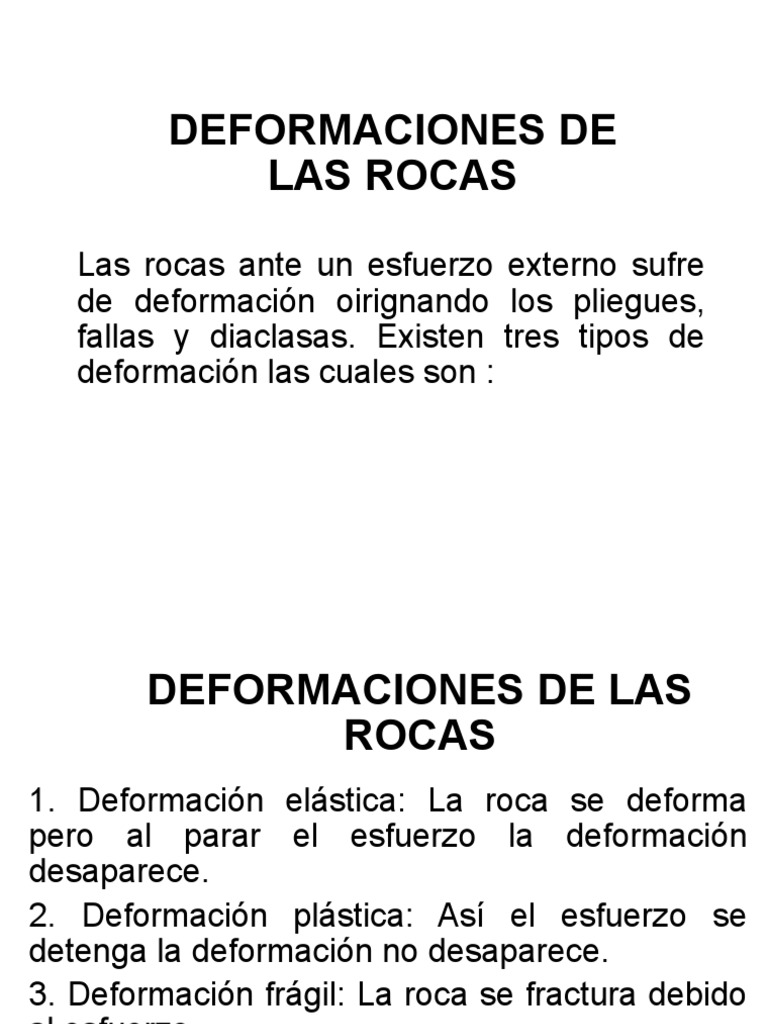 Deformaciones de Rocas y Fracturas | PDF | Falla (geología) | Estrato