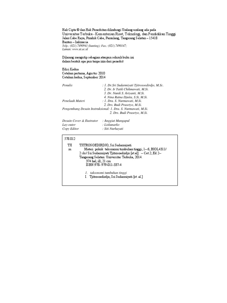 Botani Umum PDF | PDF