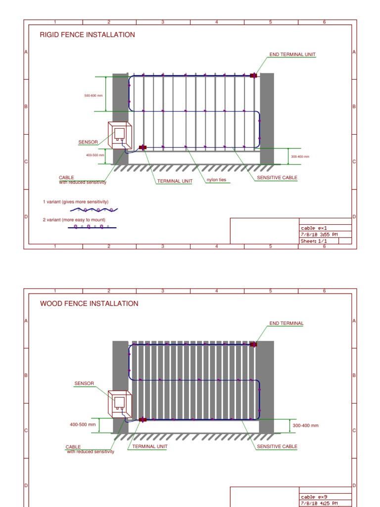 Rigid Fence Installation | PDF | Equipment | Manufactured Goods