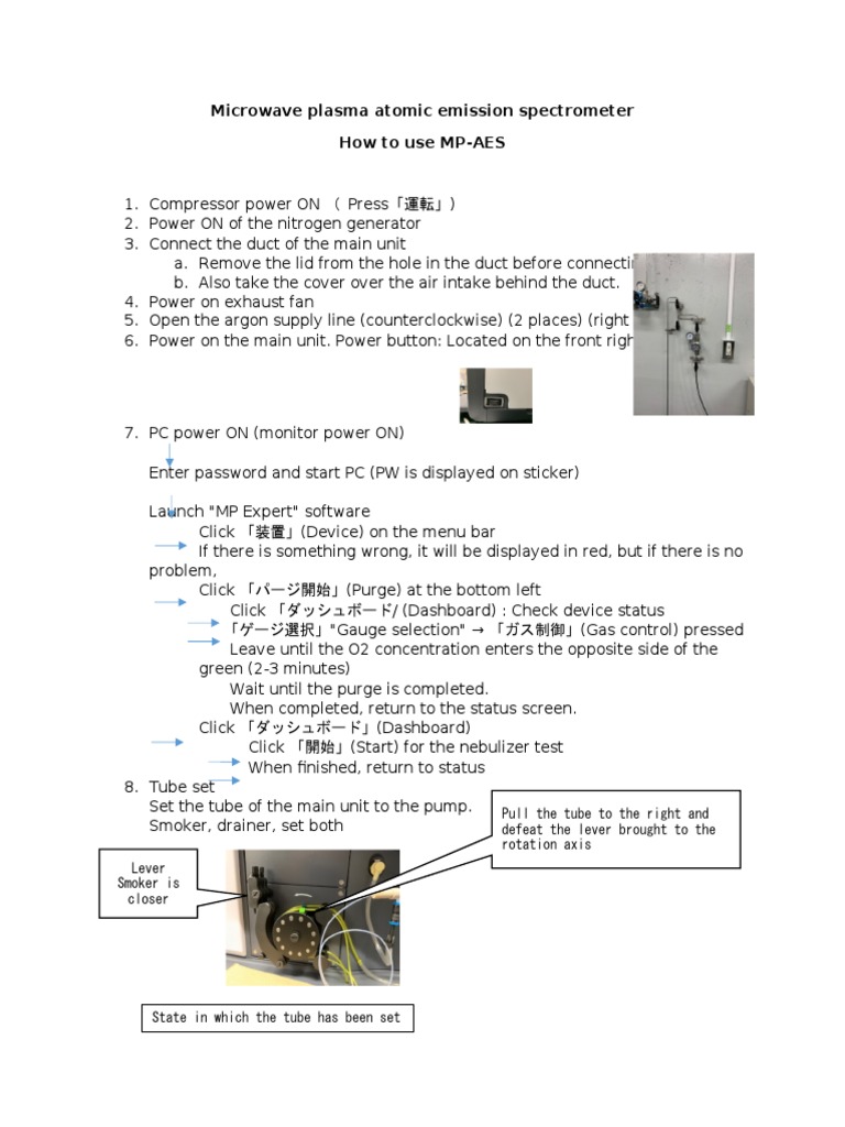 MP AES Instruction Manual | PDF | Calibration | Vacuum Tube